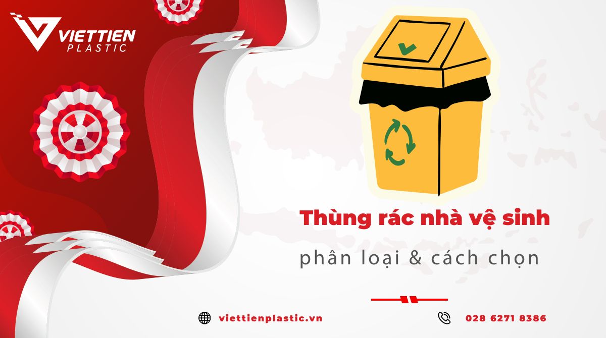 6 Mẫu thùng rác nhà vệ sinh chất lượng được tin dùng 2025